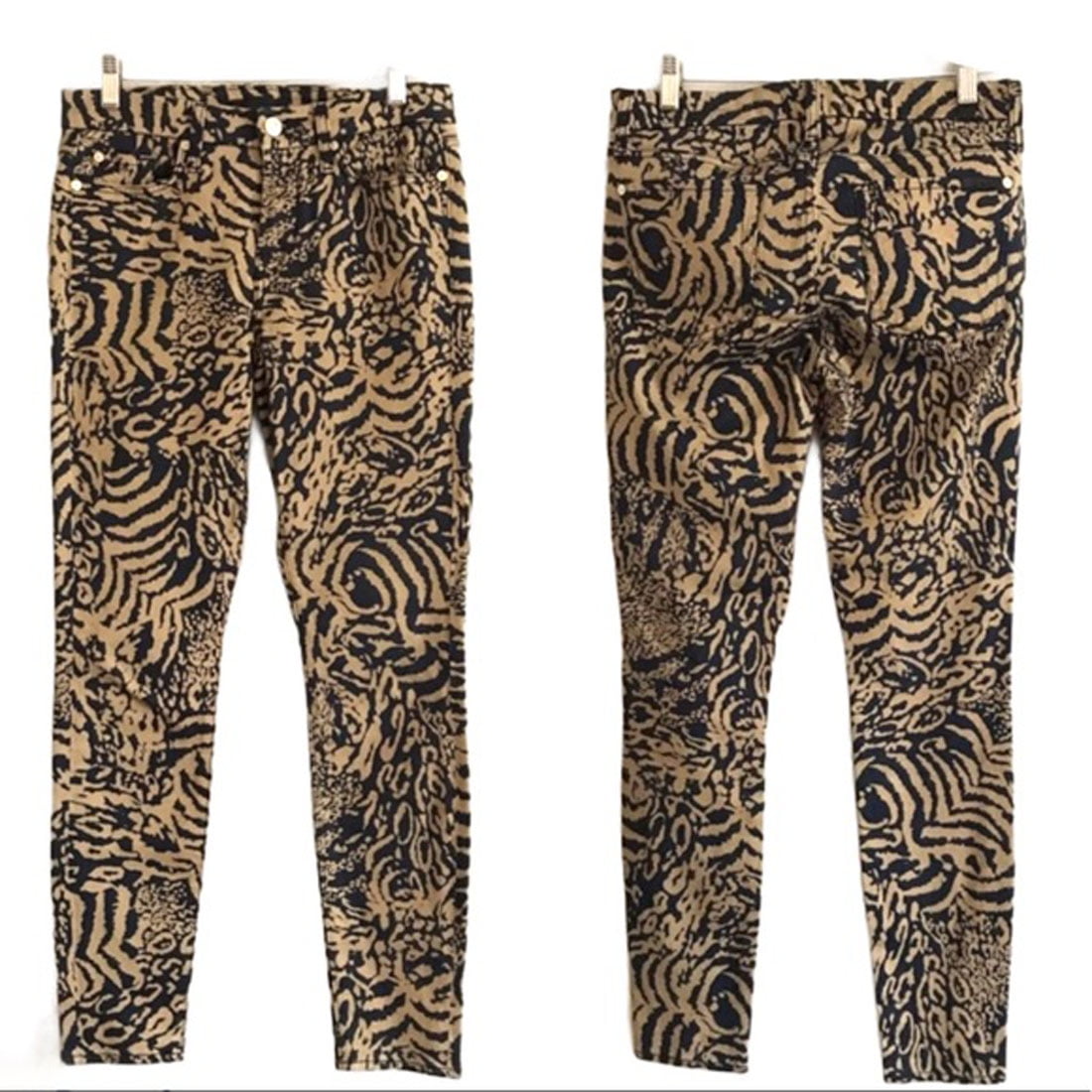 Tiger Print Jeans