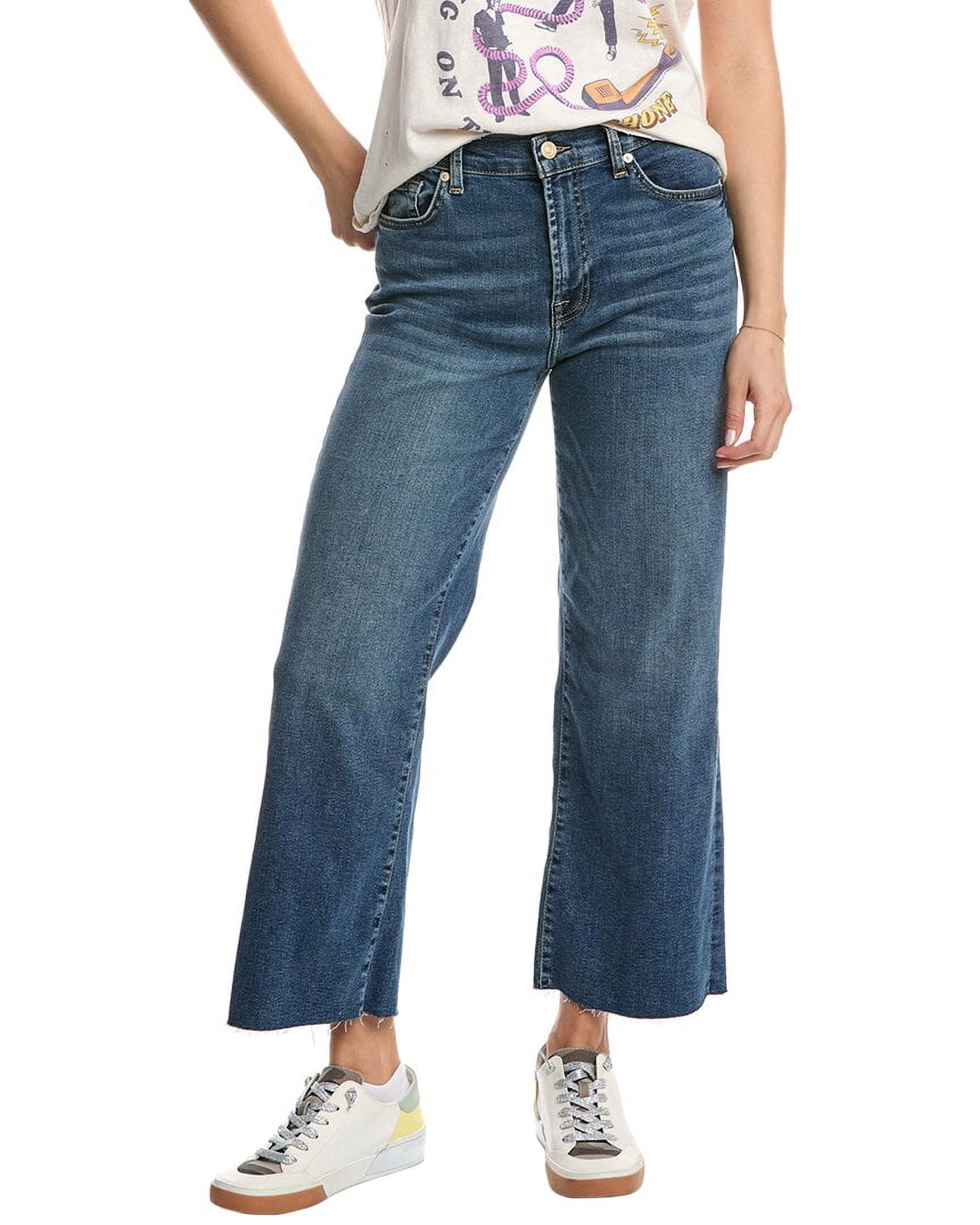 7 For All Mankind womens Alexa Felicity Cropped Jean, 26, Blue ...
