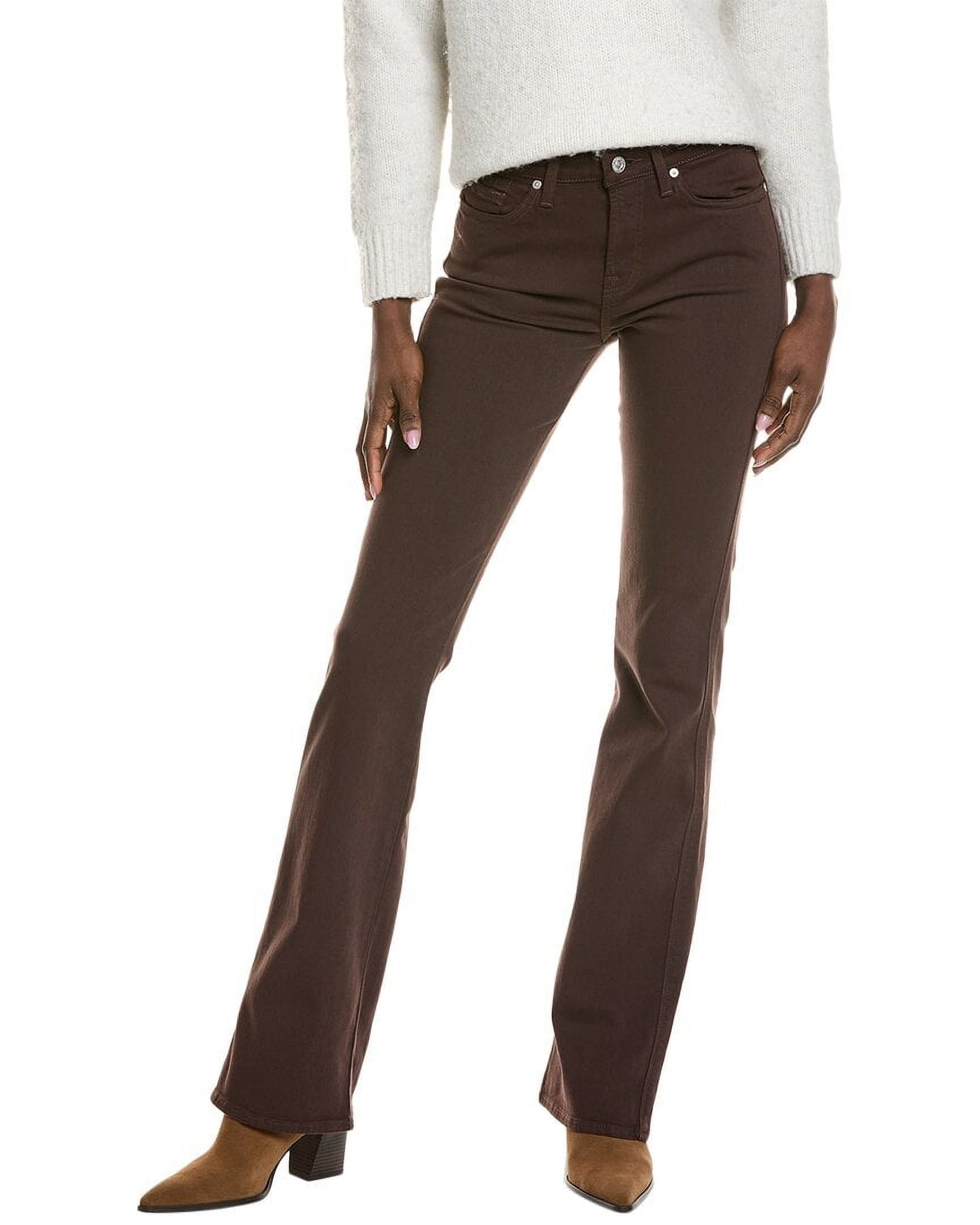 7 For All Mankind womens Kimmie Hot Fudge Form Fitted Bootcut Jean, 24 ...