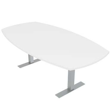 6 Person Arc Boat Conference Table T-Bases Data And Electric 6 Ft ...