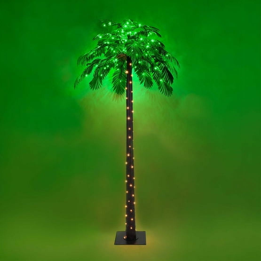 7 Ft LED Lighted Palm Tree Artificial Tree Party Decoration For Home ...