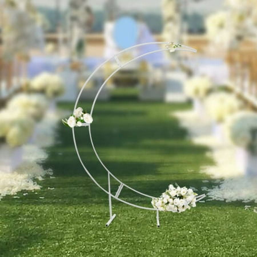 7 Ft Wedding Arch Backdrop Metal Stand Flower Balloon Frame Party Decor ...