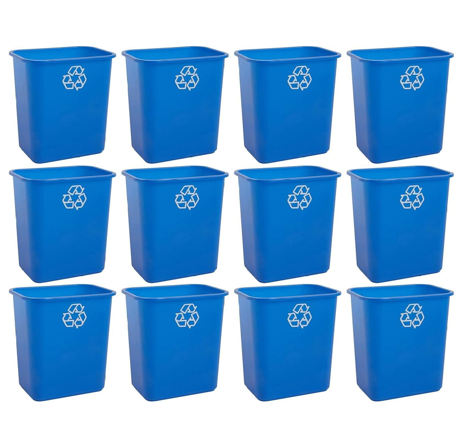 7 Gallon / 28 Quart Space Saving Recycling Bin, Fits Under Desk and ...