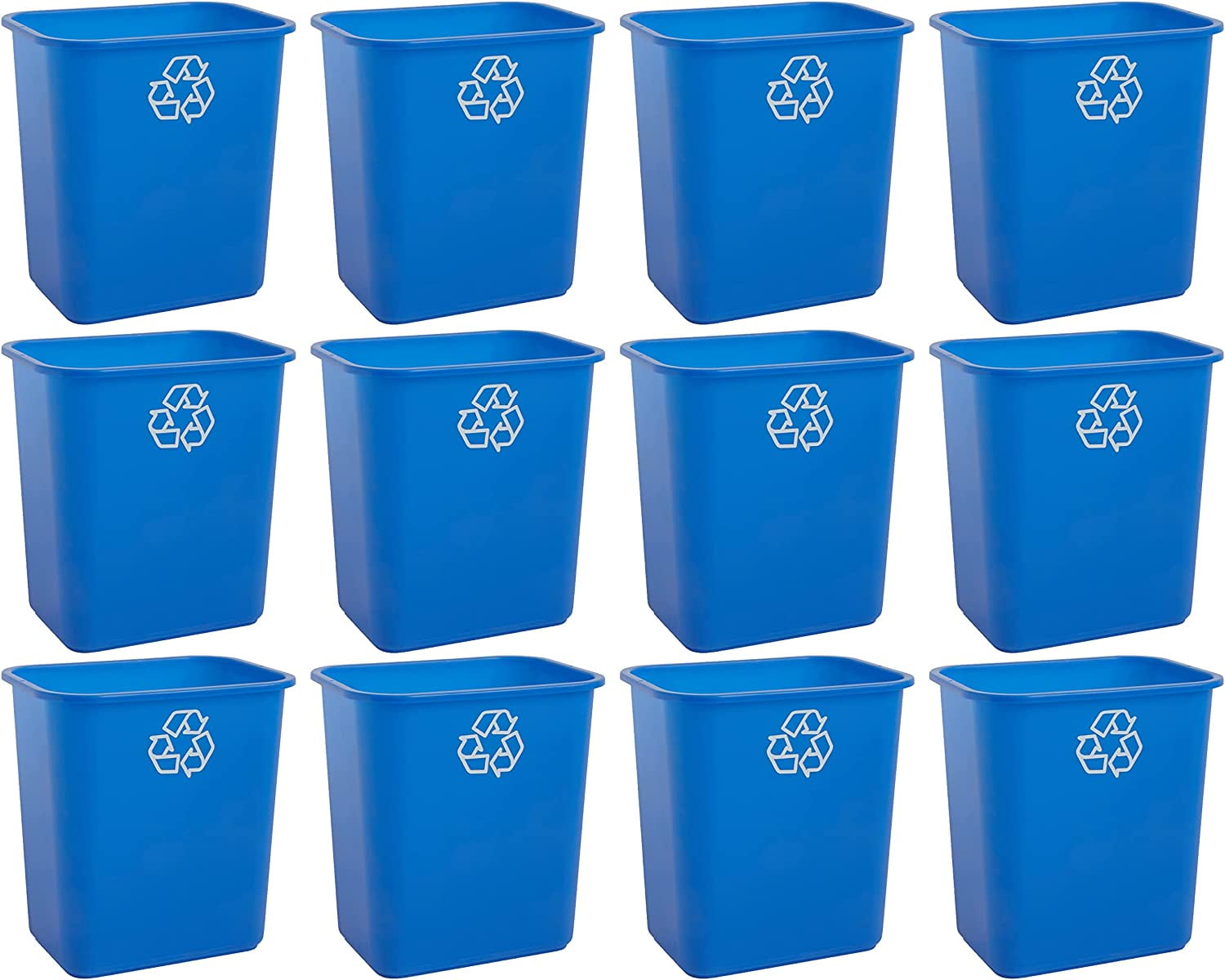 7 Gallon / 28 Quart Space Saving Trash Wastebasket Fits Under Desk and ...