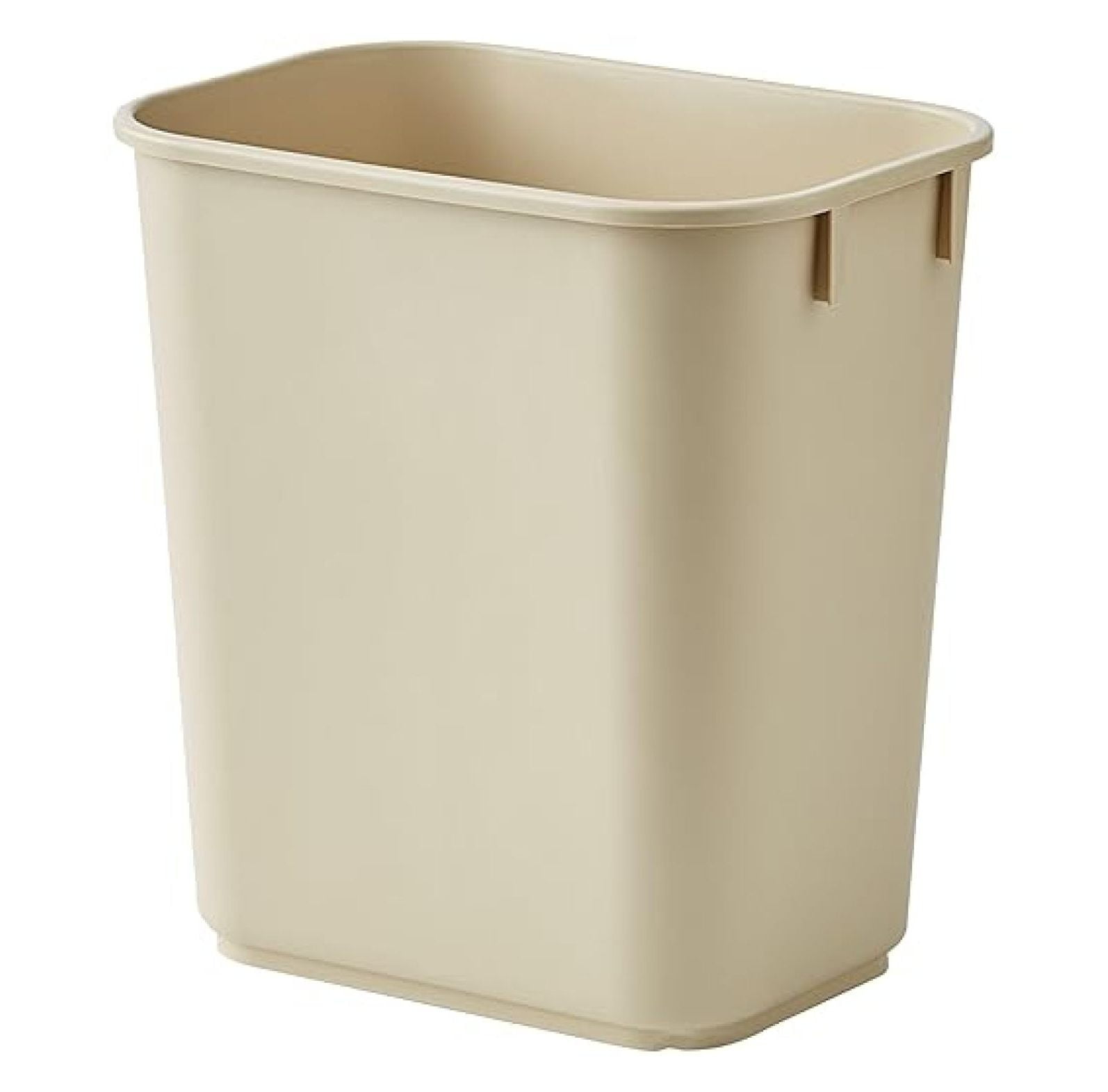 7 Gallon Beige Rectangular Wastebasket Restaurant Trash can Trash can ...