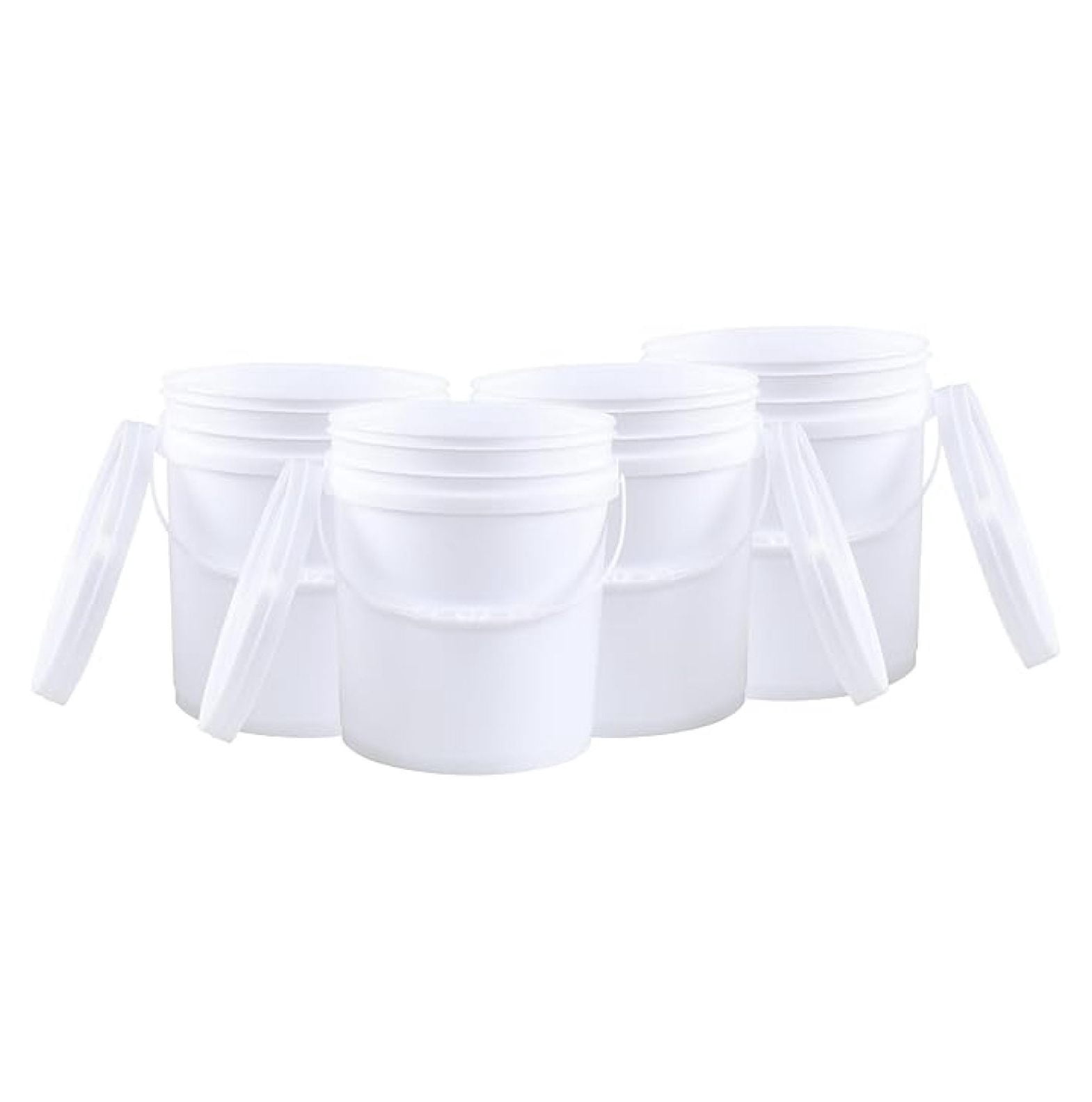 7 Gallon Bucket, Heavy Duty Plastic Bucket with Comfortable Handle ...