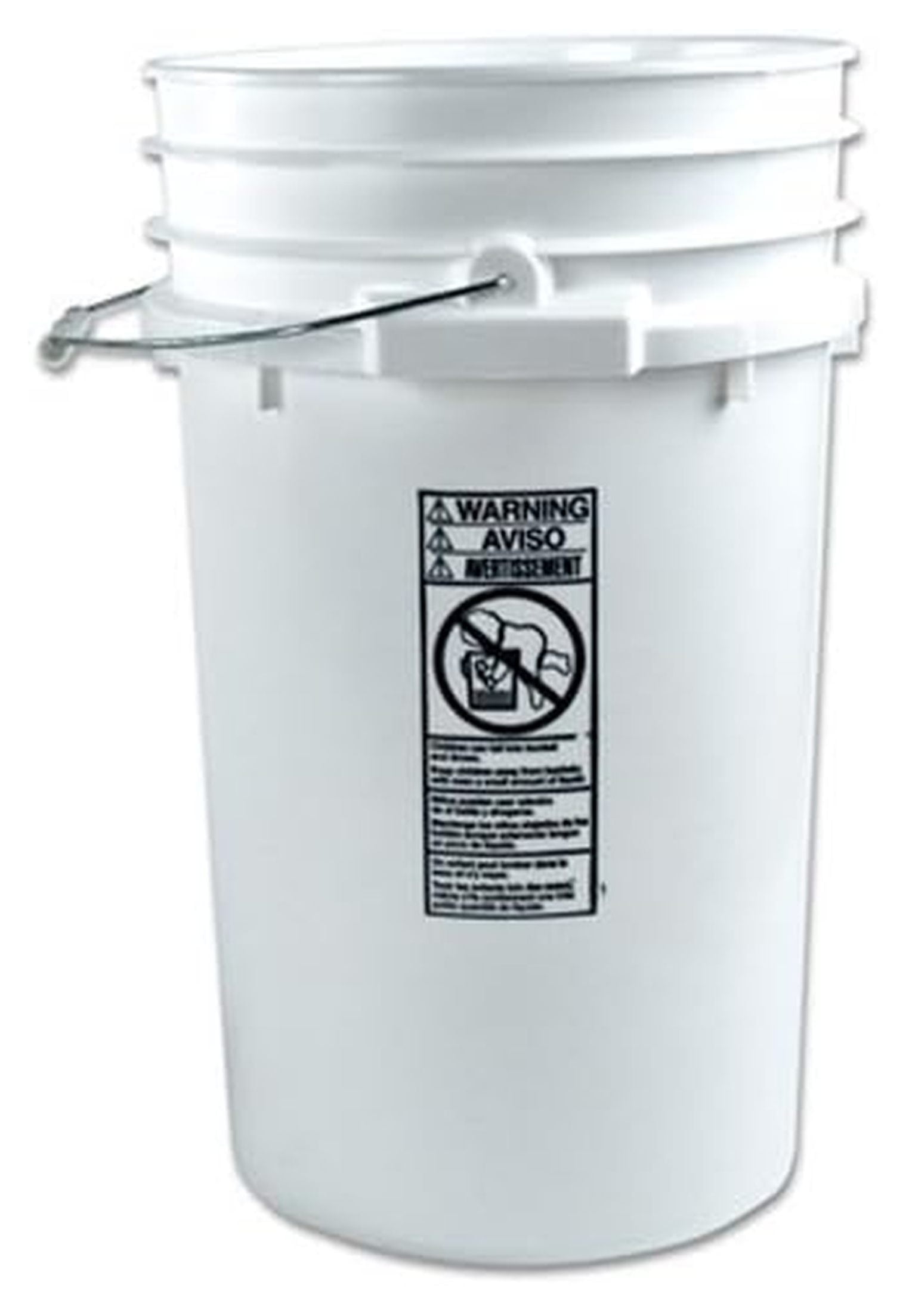 7 Gallon HDPE Bucket, White - Walmart.com