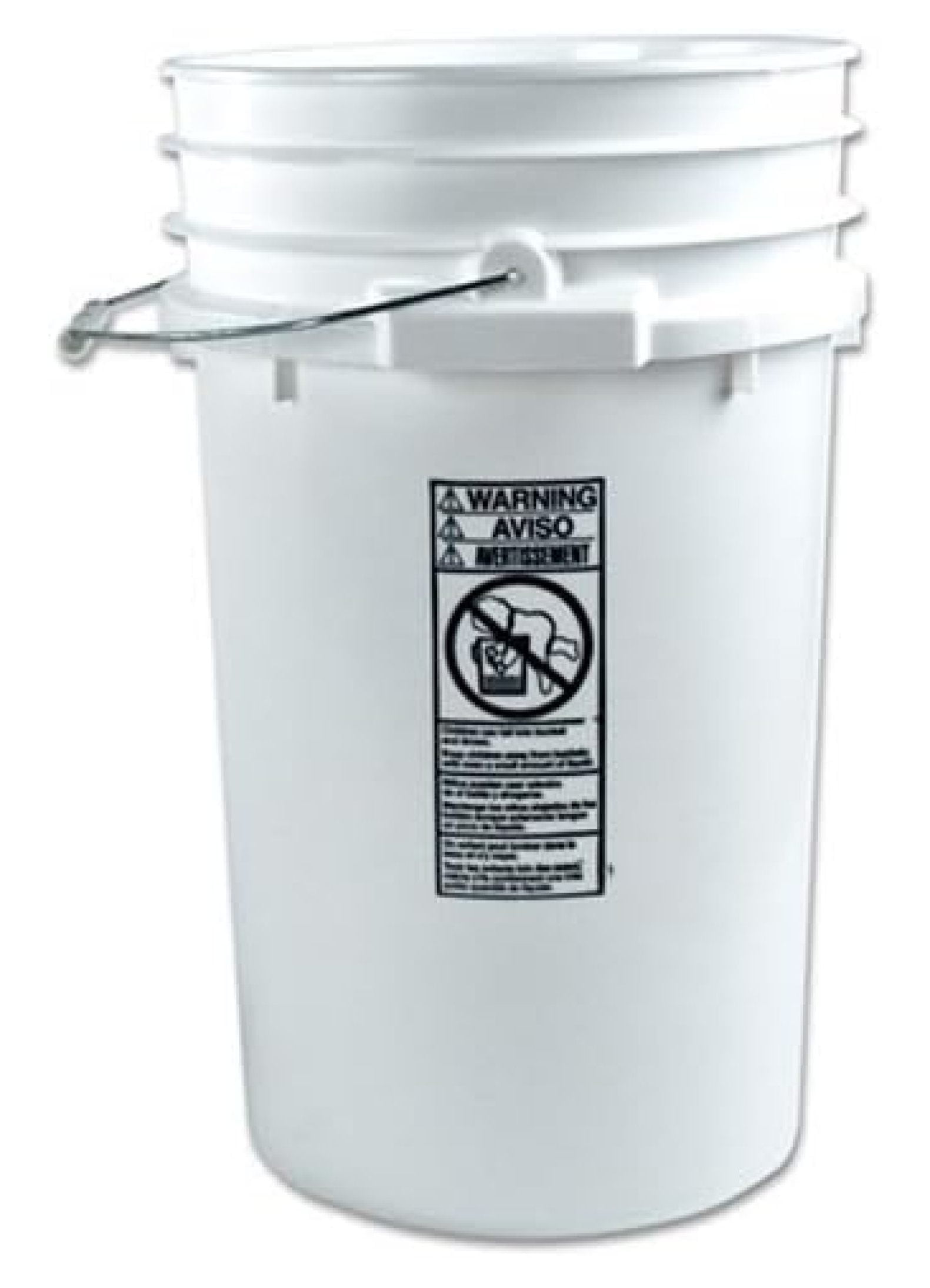 7 Gallon HDPE Bucket, White - Walmart.com