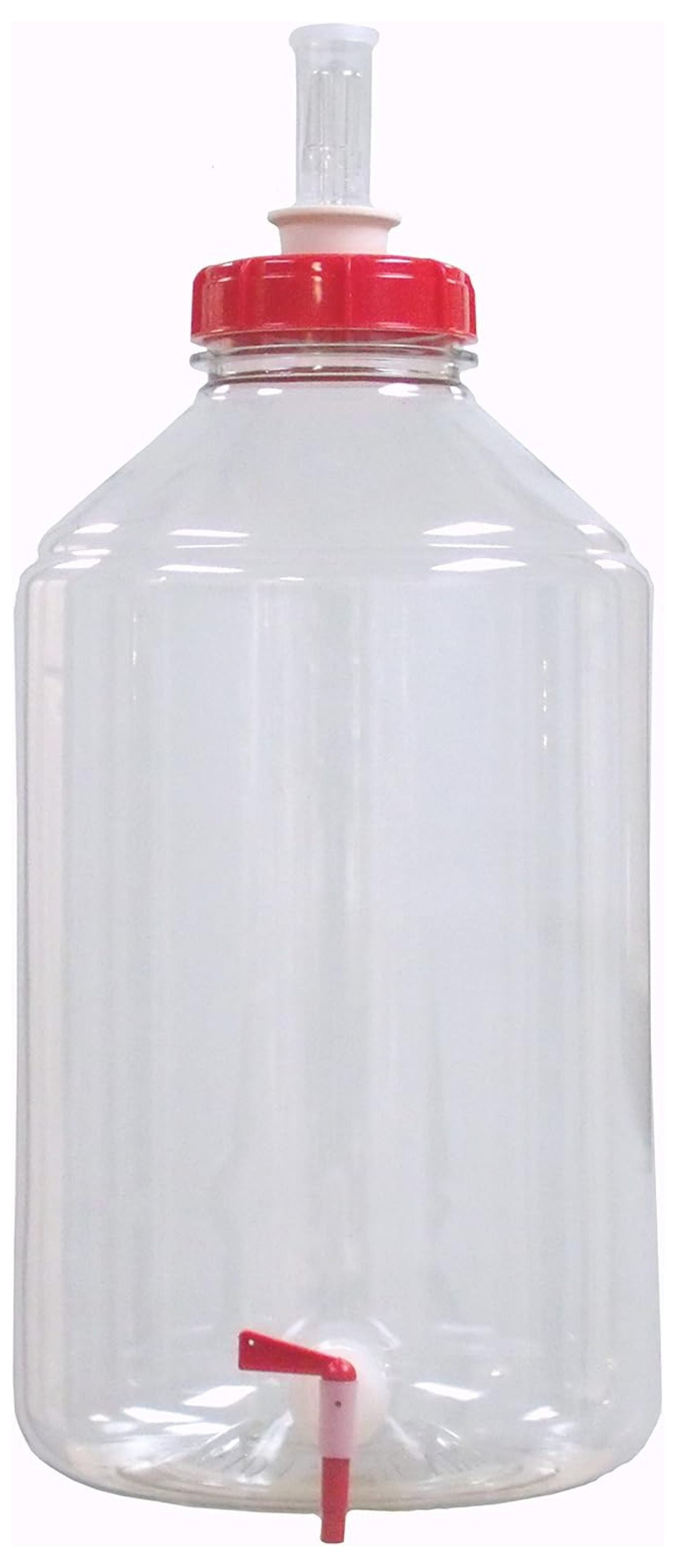 7 Gallon Wide Mouth Plastic Fermenter with Spigot, Stopper, & Air Lock ...