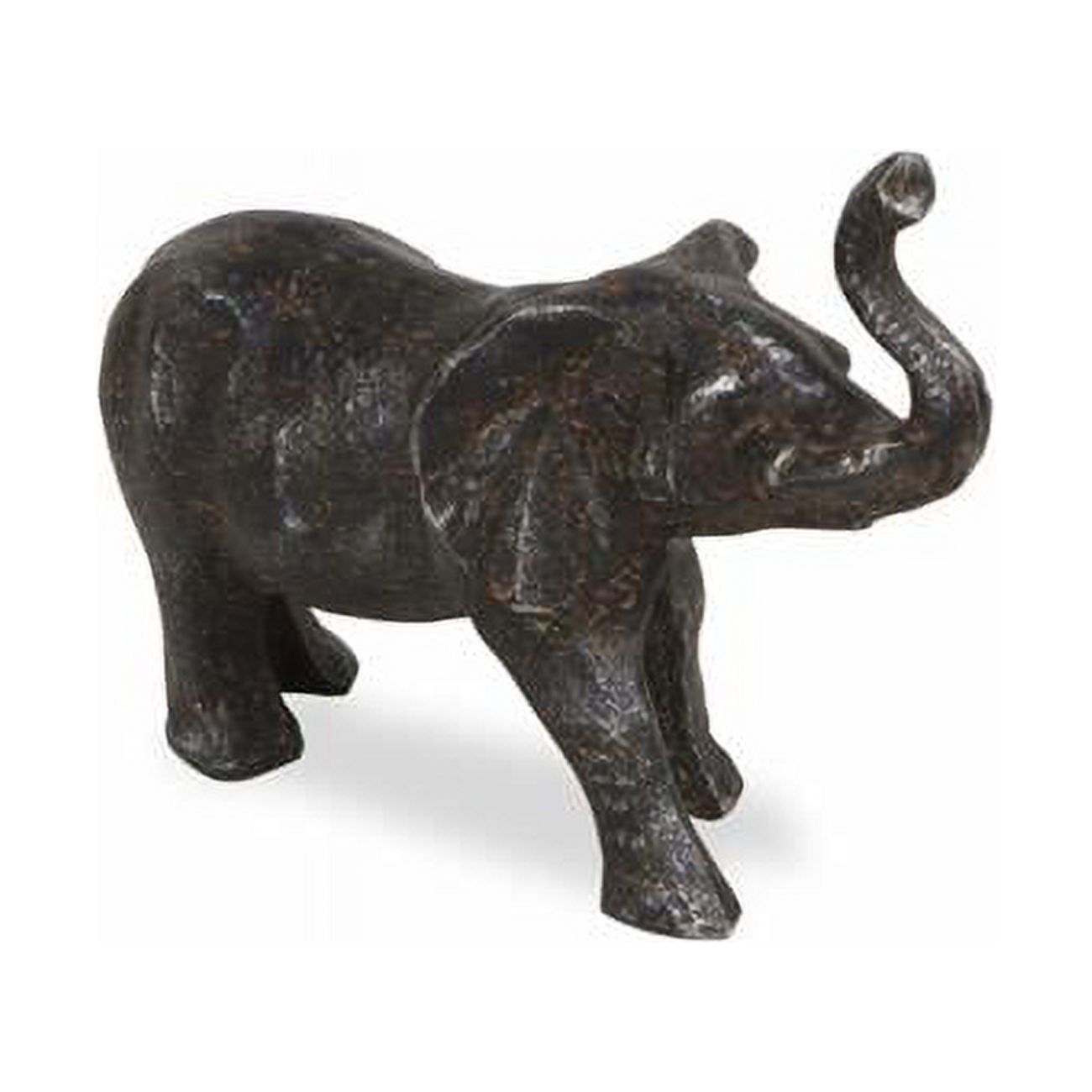 7" Gray Rustic Cast Iron Elephant Hand Painted Sculpture - Walmart.com