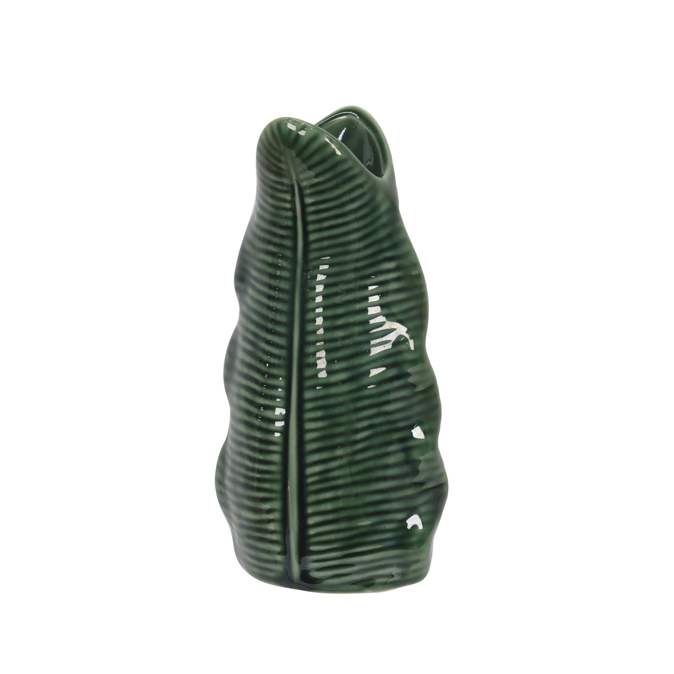 7" Green Leaf Stoneware Vase by Ashland® - Spring Home Decor - Walmart.com