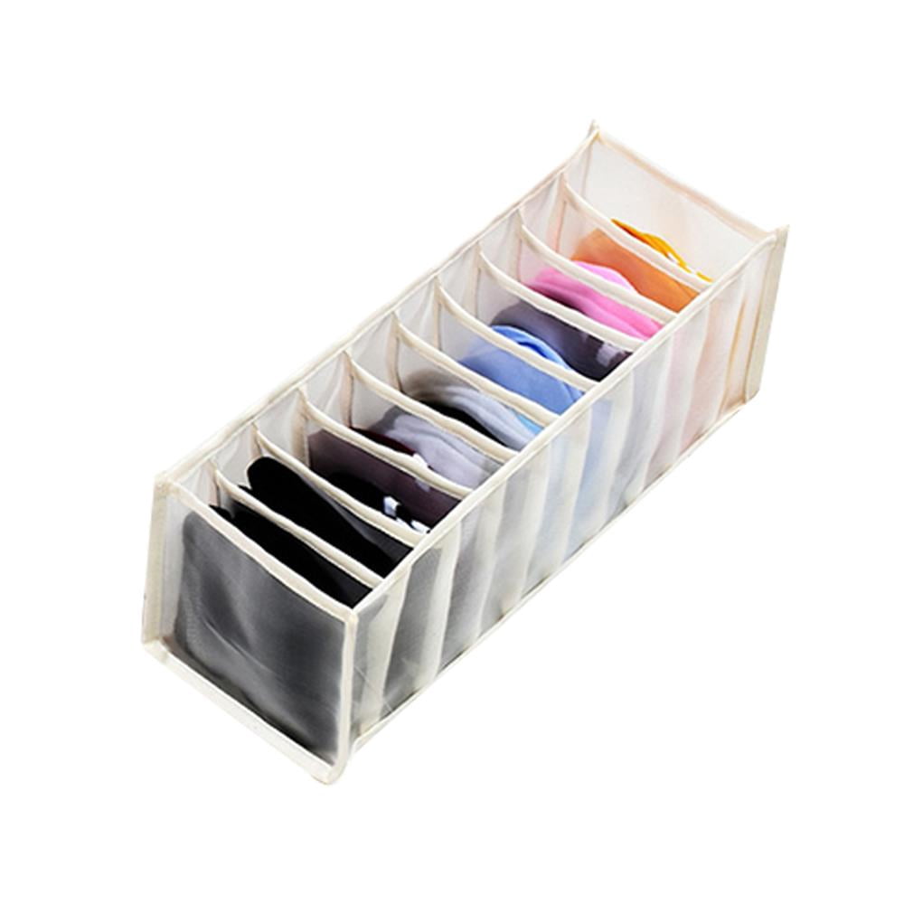 7 Grids Jeans Storage Box Closet Wardrobe Clothes Compartment Boxes ...
