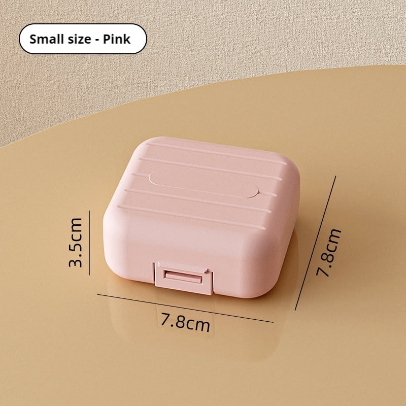 7 Grids Portable Mini Pill Box Double Sealed Medicine Storage Case Week ...