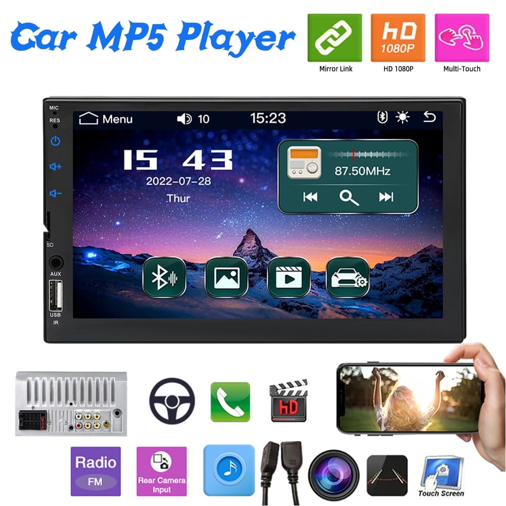 7" HD 2 din Car Radio Autoradio CARPLAY Multimedia MP5 Player Bluetooth ...