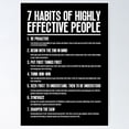 7 Habits Effective Poster Home Decor Office Wall Art Living Room Decor ...