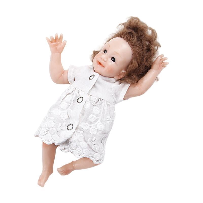 7’’ Handheld Reborns Doll Life Like Baby Girl Doll Parenting Game Doll ...