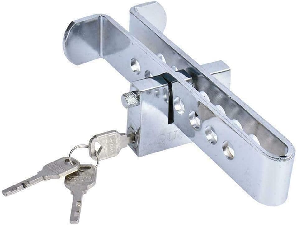 7 Holes Brake Clutch Pedal Lock - Adjustable Anti-Theft Device Car ...