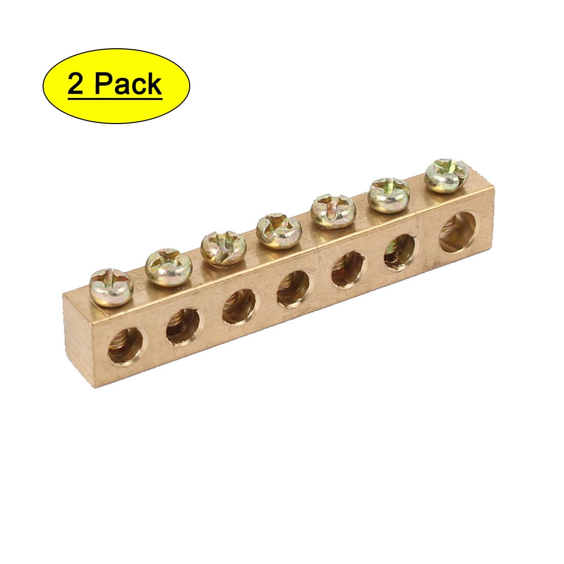 7 Holes Electrical Distribution Wire Screw Terminal Copper Neutral Bar ...
