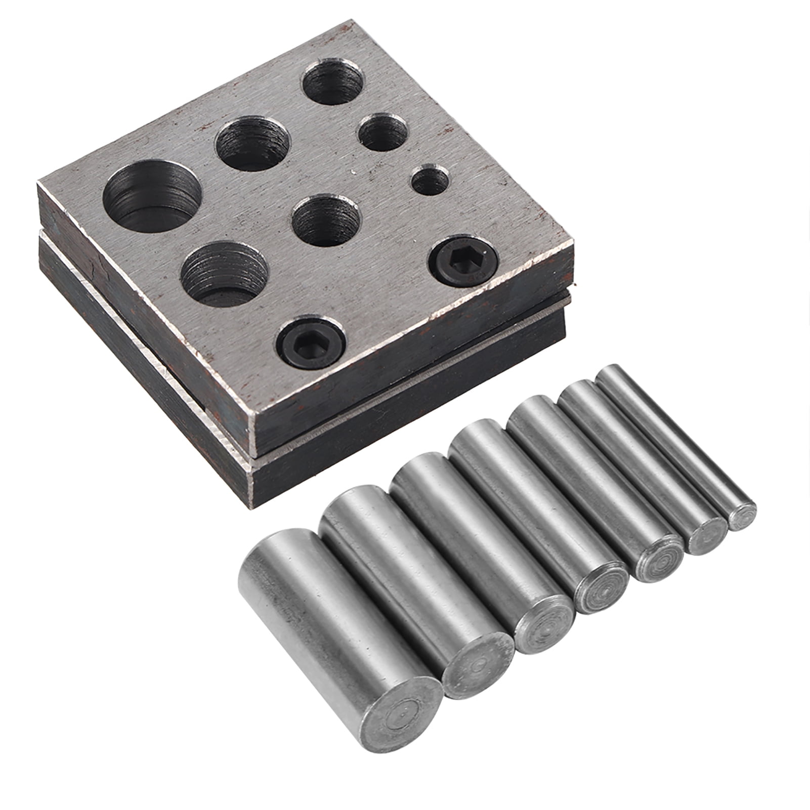 7 Holes Punch Die Disc Set Irregular Alloy Steel Round Punching Cut ...