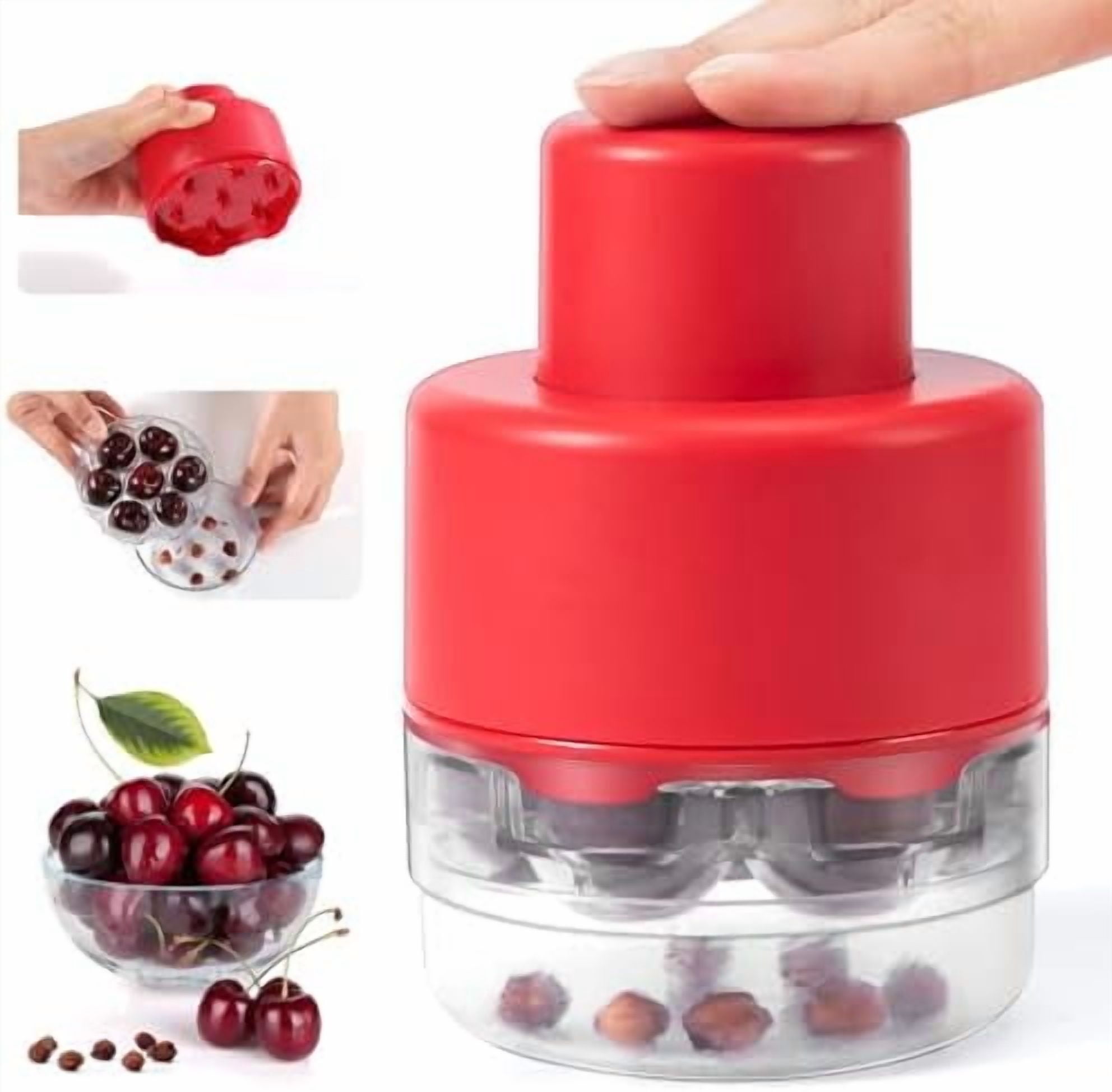 7-IN-1 Large Cherry Pitter Tool - Portable Cherry Corer Pitter with ...