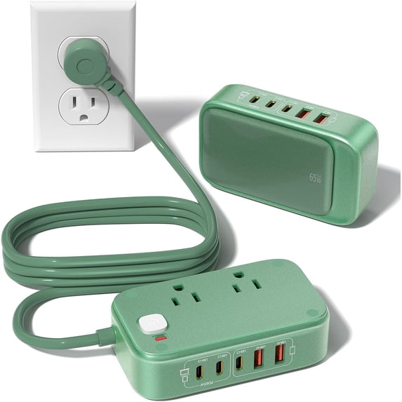 7-IN-1 Power Strip, 85W PD C Power Strip, Desktop Station Outlet ...