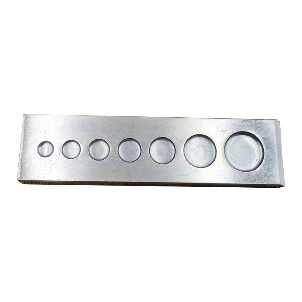 7 In 1 Bottom Plate Hole Punch Snap Button Leather Craft Tools Rivet Setter Base - Walmart.com