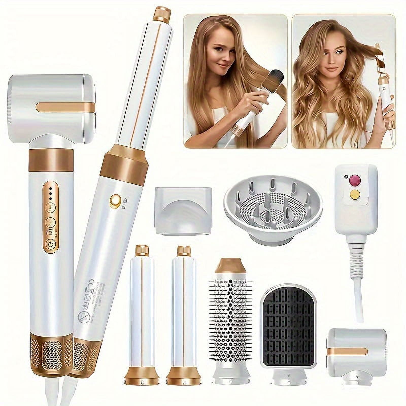 7 In 1 Hair Dryer Brush 110000 Rpm Brushless High Speed Hair Dryer With Diffuser Negative Ionic