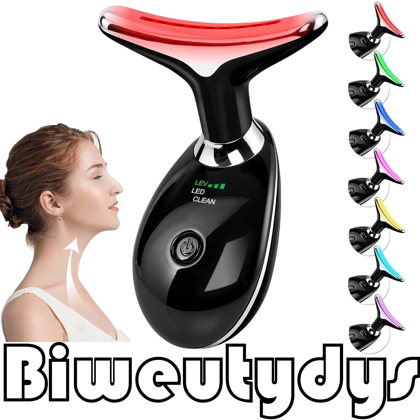 7-In-1 Led Face LED Anti-Wrinkle Device,Facial Massage Red Light T ...