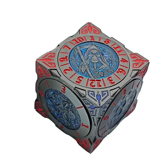 7-In-1 Multi-Functional Metal Dice Set With 3D Relief Design For ...