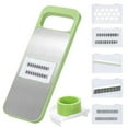 7-In-1 Multi Grater Set with Suction Base & Hand Guard, Stainless Steel ...