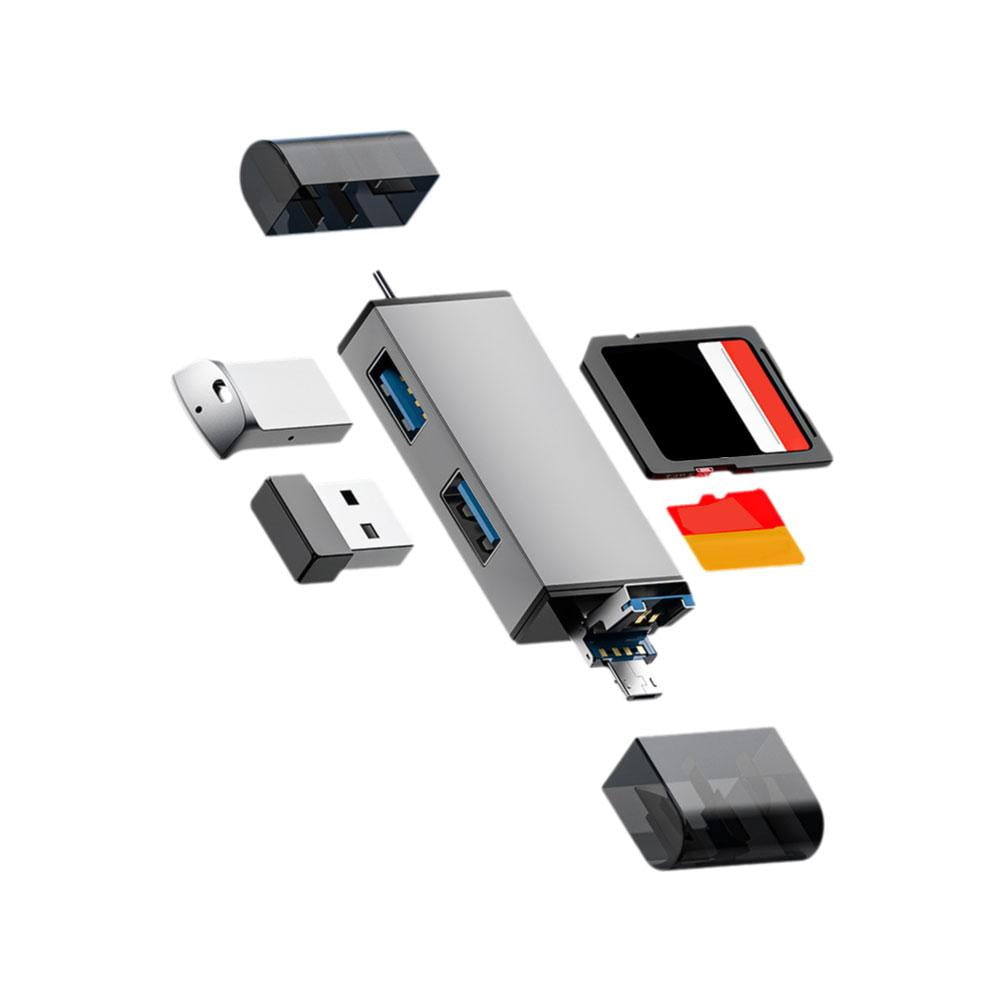 7 In 1 Multi-function USB Card Reader Type-c3.0 Phone Computer ...