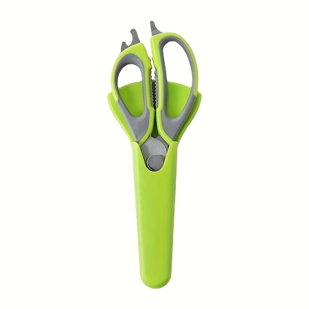 7-In-1 Multifunctional Kitchen Scissors with Magnetic Stand - Removable ...