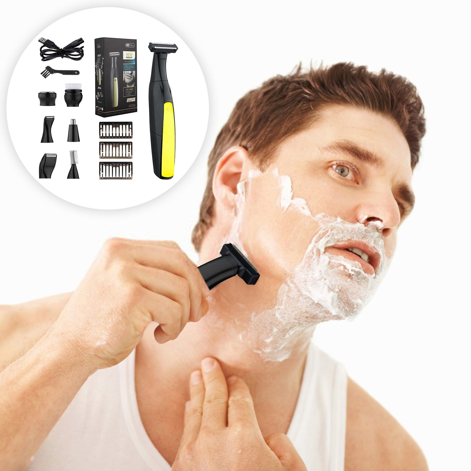 7 In 1 Multifunctional Shaver for Men Women Cordless Rechargeable ...
