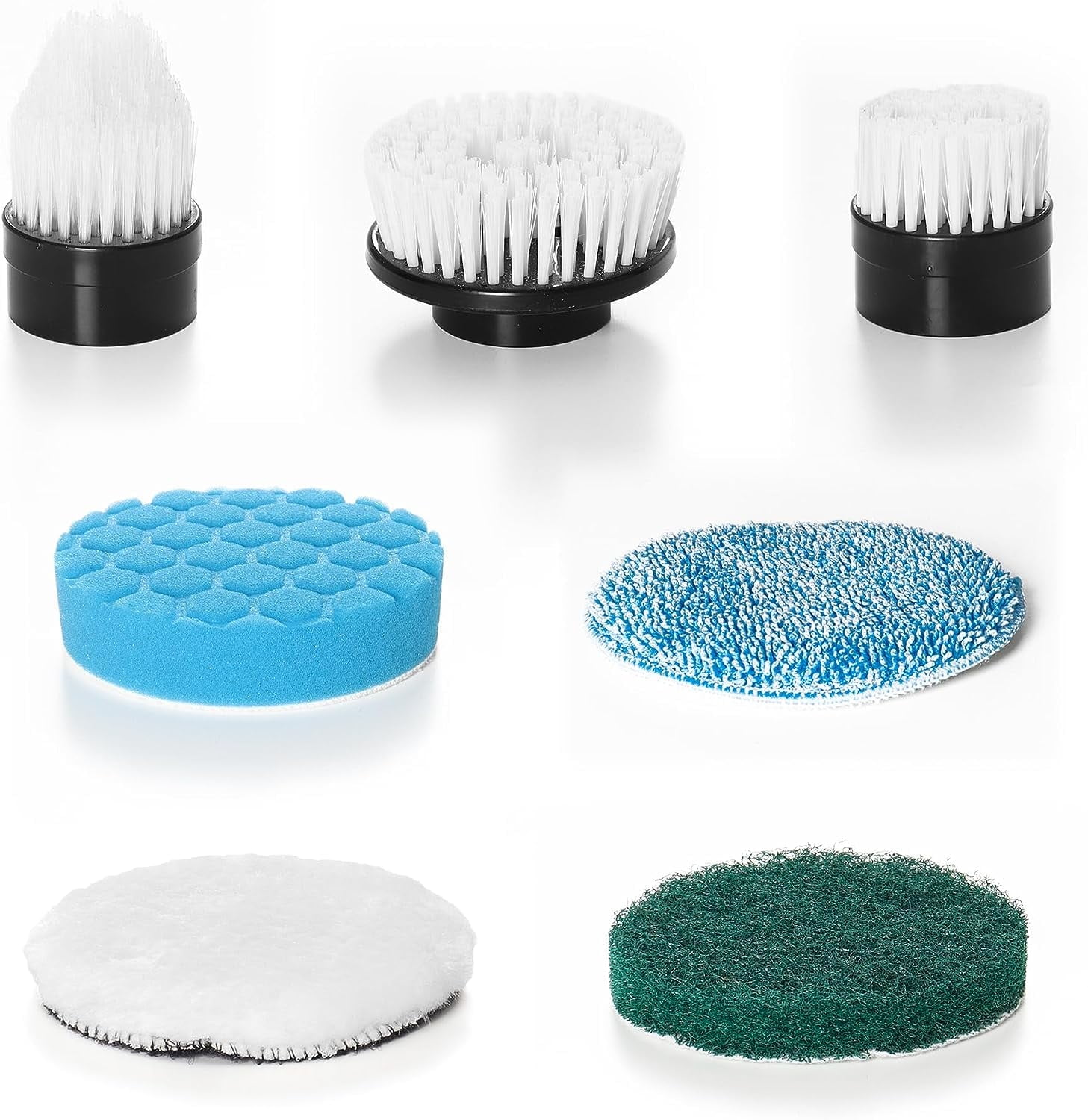 Hoofun 7-In-1 Replacement Brush Heads Set for Electric Spin Scrubber ...
