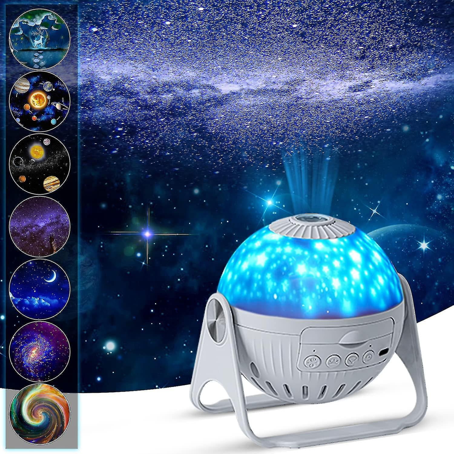 7 In 1 Star Planetarium Projector 360 Rotating Led Galaxy Night Lights ...