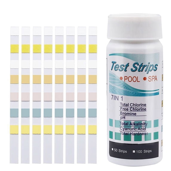 7 In 1 Swimming Pool Test Paper PH Test Paper Water Quality Test Paper ...