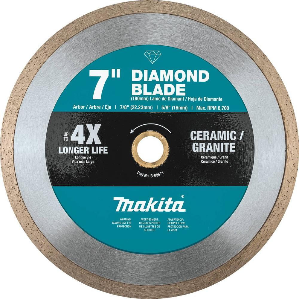 7 In. Continuous Rim Diamond Blade For General Purpose - Walmart.com