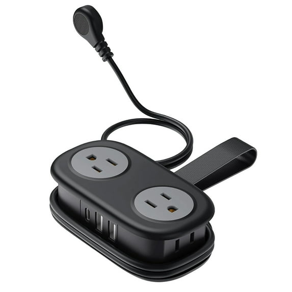 7 In One Power Strip Travel With 4 Purple Extension Cord For Home ...