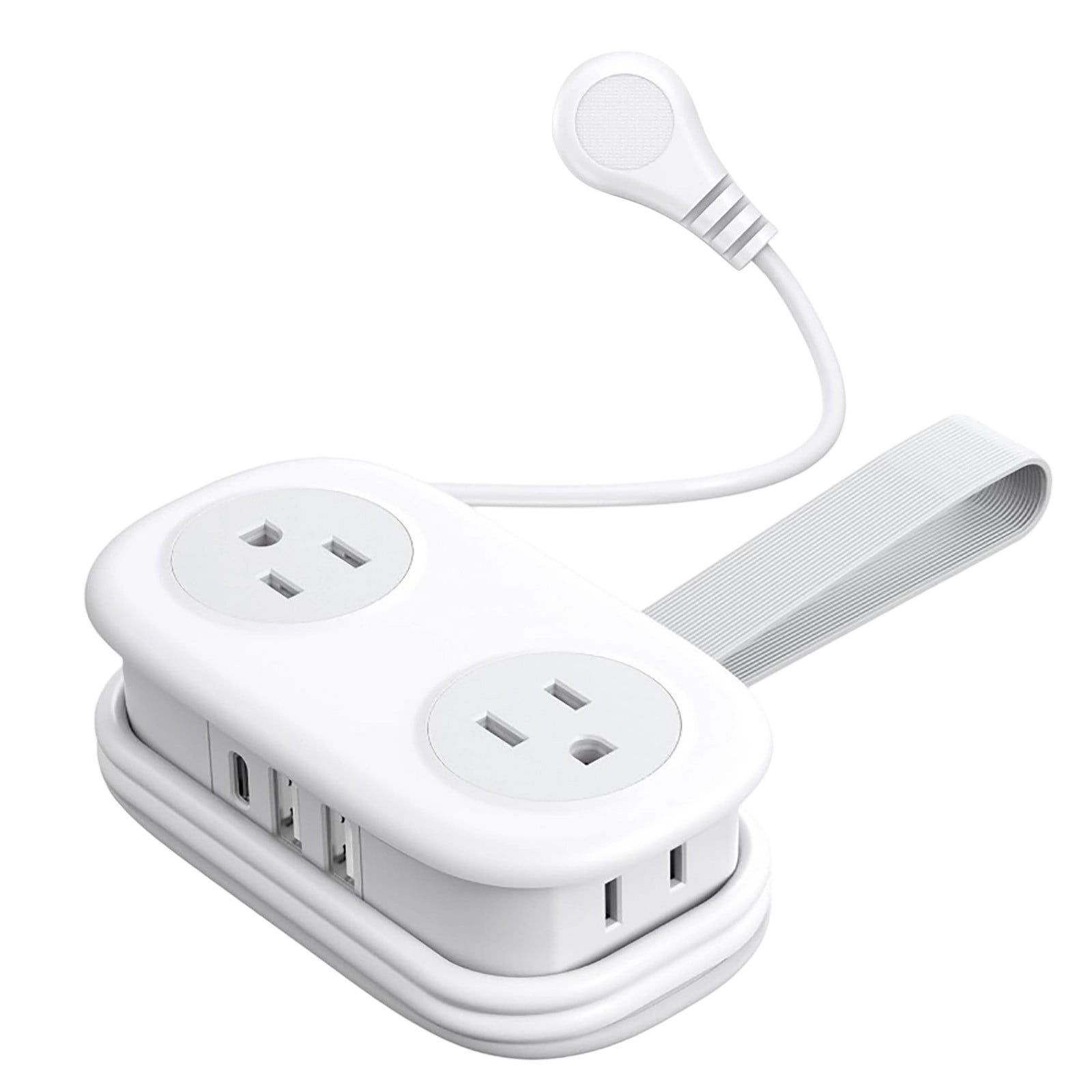 7 In One Power Strip Travel Power Strip With 4 Purple Extension Cords ...