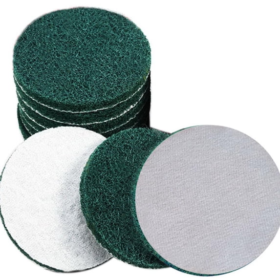 7-Inch 10-Pack Flocking Scuff Pads Sander Disc Green,180# Medium Fine ...