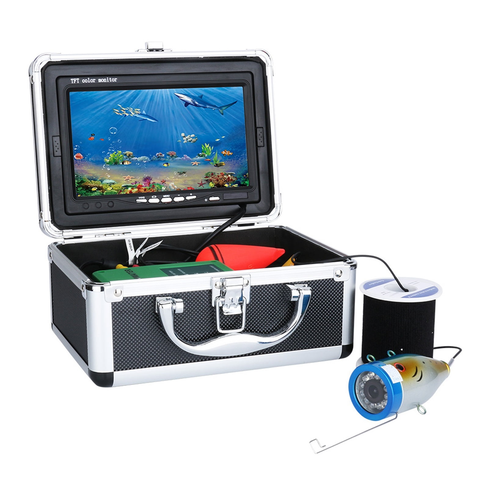 7" Inch 1000tvl Underwater Fishing Video Camera Kit 12 PCS LED Infrared ...