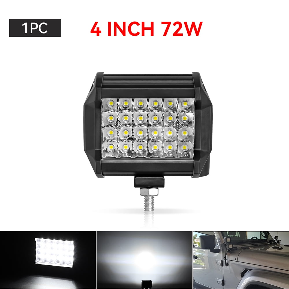 7 Inch 120W Combo Led Light Bars Spot Flood Beam 4x4 Spot 12V 24V 4WD ...