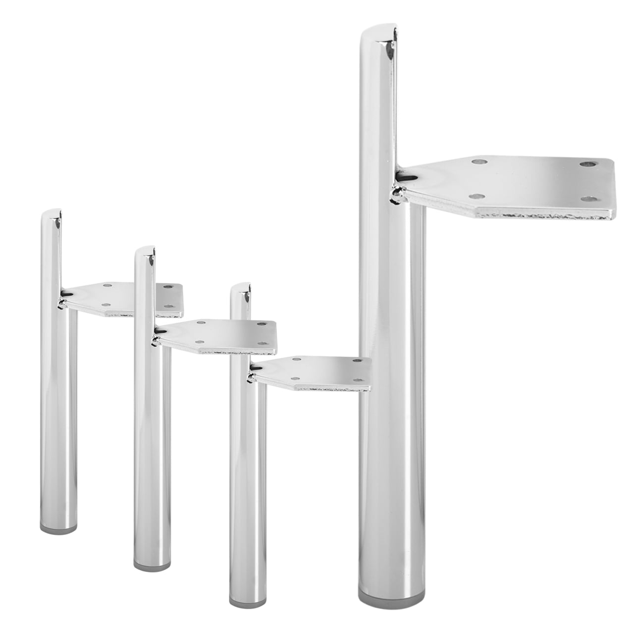 7 Inch / 17cm Metal Furniture Legs, Btowin VCF 4Pcs Modern Tapered Side ...