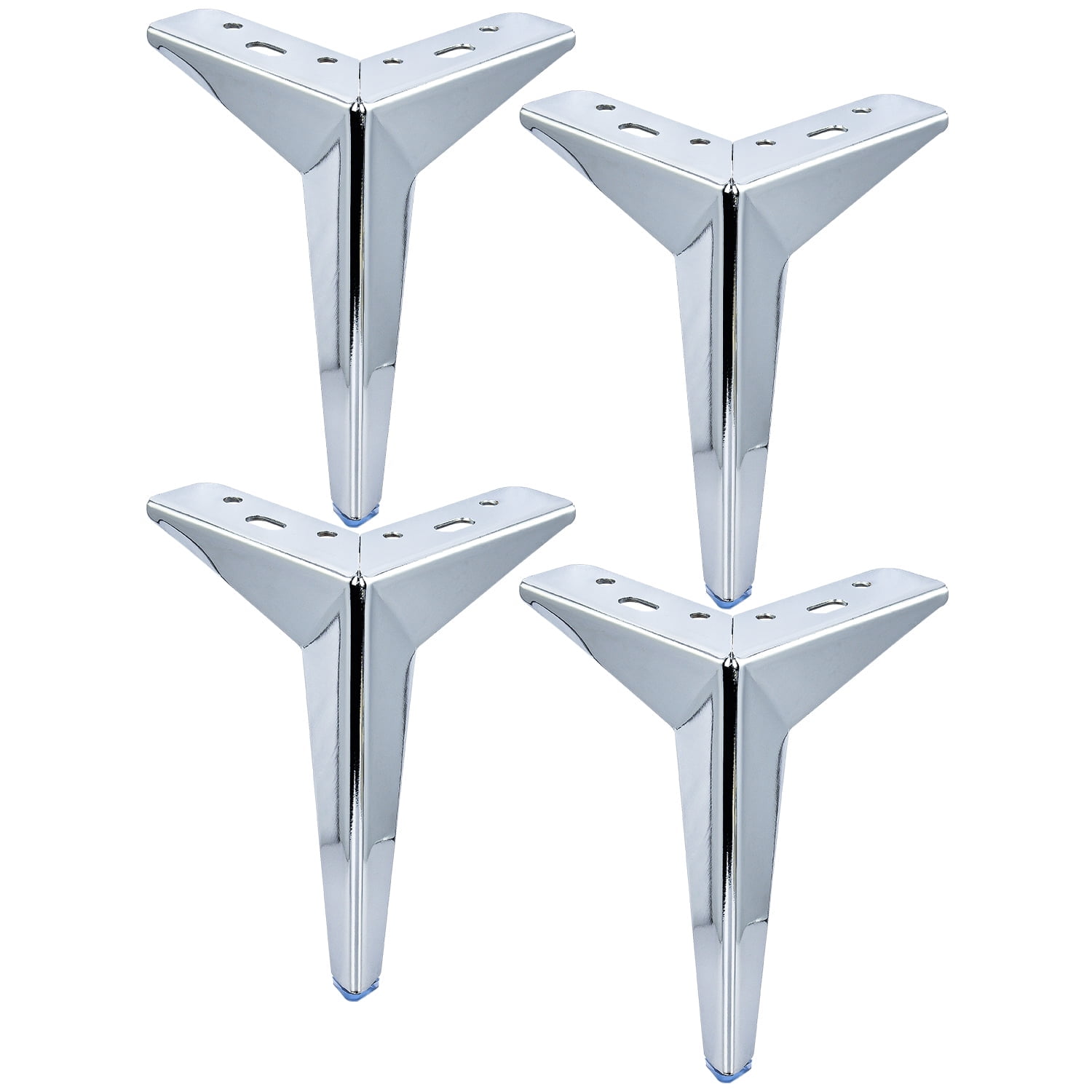 7 Inch / 17cm Metal Furniture Legs, Set of 4 TCHOSUZ Heavy Duty Modern Diamond Triangle Table ...