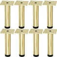 7 Inch /18cm Metal Furniture Legs, Btowin VCF 8Pcs Glod Adjustable ...