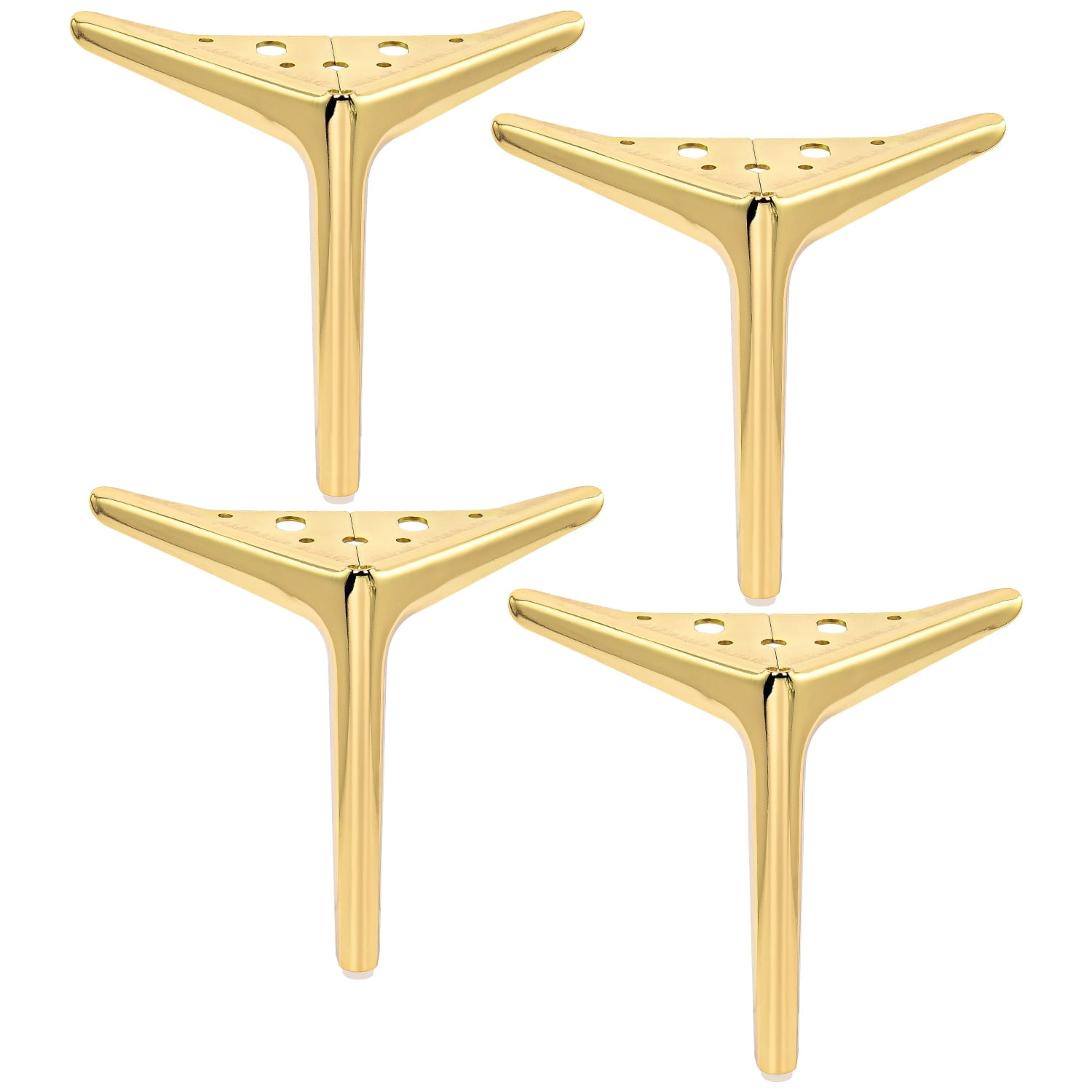 7 Inch / 18cm Metal Furniture Legs, Set of 4 TCHOSUZ Heavy Duty Modern Diamond Triangle Table ...