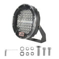7 Inch 300W Offroad LED Work Light Bar White+Amber, Round Spotlight Car ...