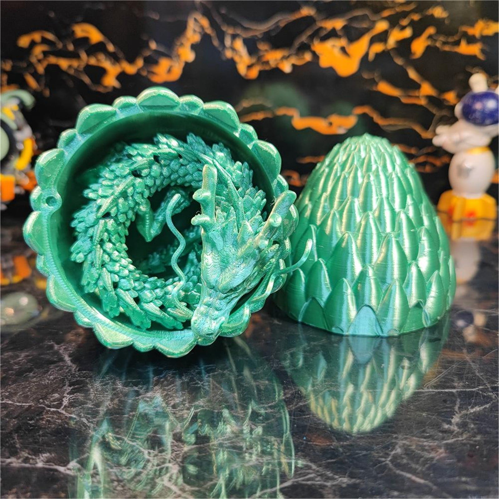 7 Inch 3D Dragons Toys,Dragon Egg Fidget，Mini Dragon Egg Set,3D Printed ...