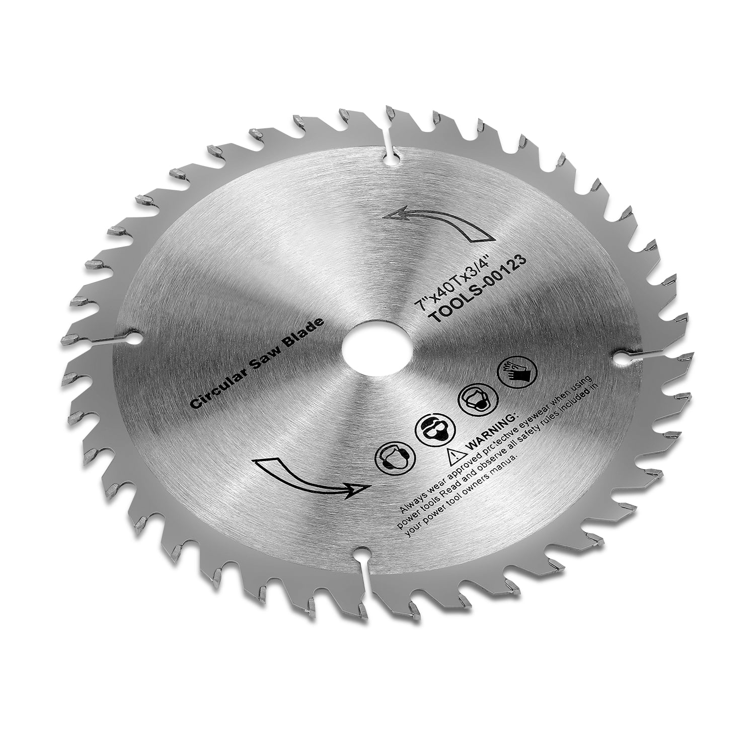 ‎7 Inch 40-Tooth Circular Saw Blade - Steel Cutting Disc with Thin Kerf ...