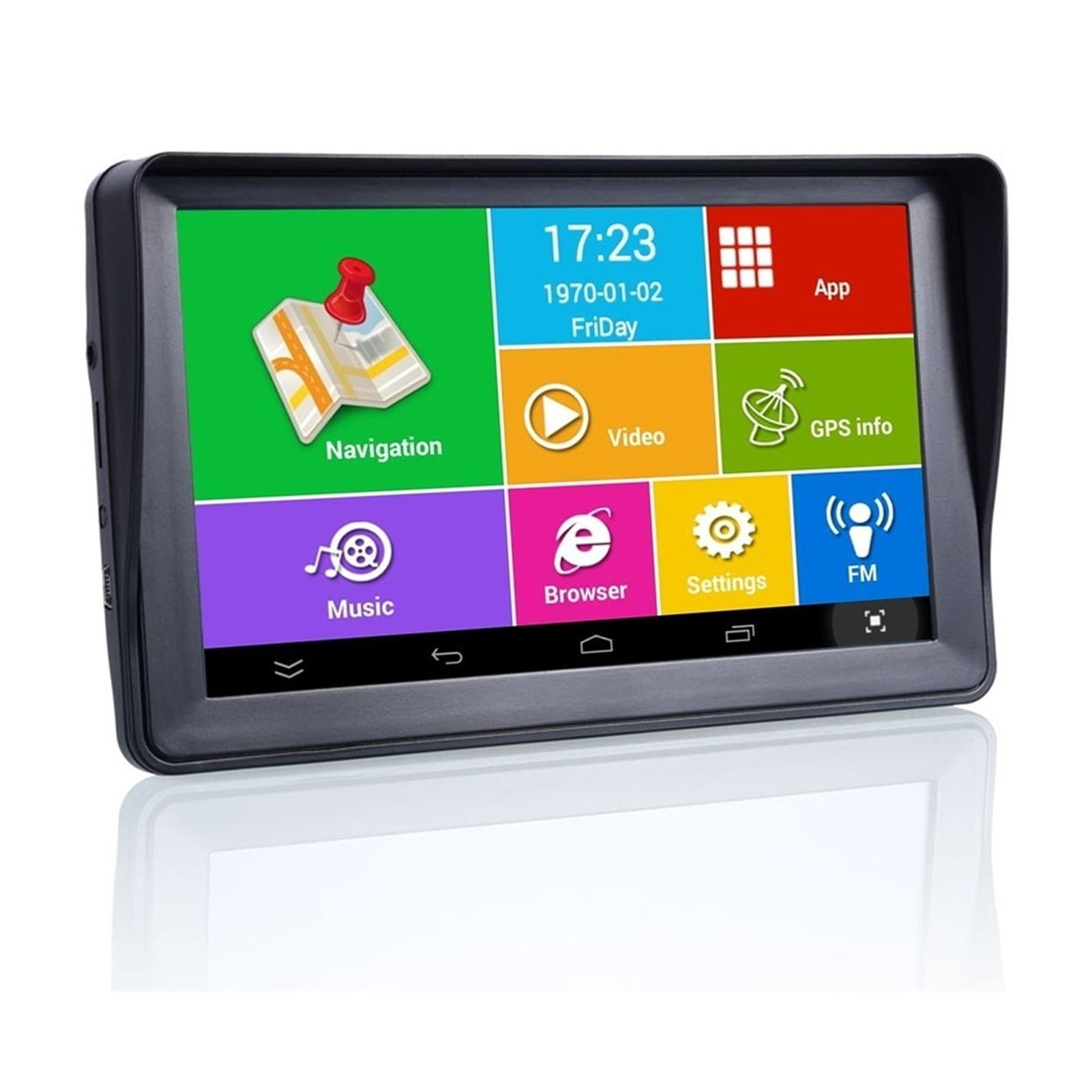 7" Inch 8G or 16GB +RAM512MB Car GPS Navigation AV-IN Bluetooth WIFI FM ...